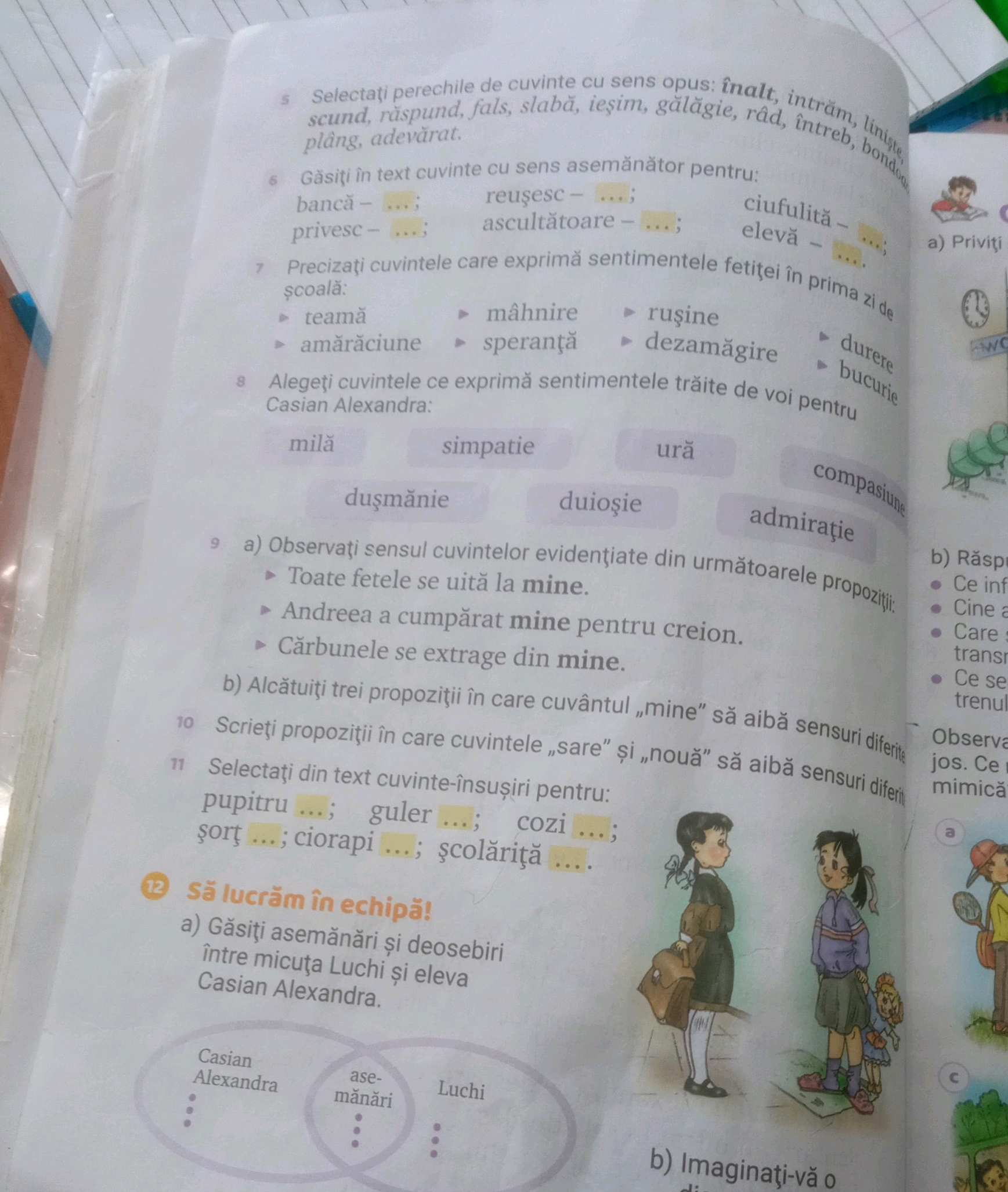 Selectati perechile de cuvinte cu sens opus: | StudyX