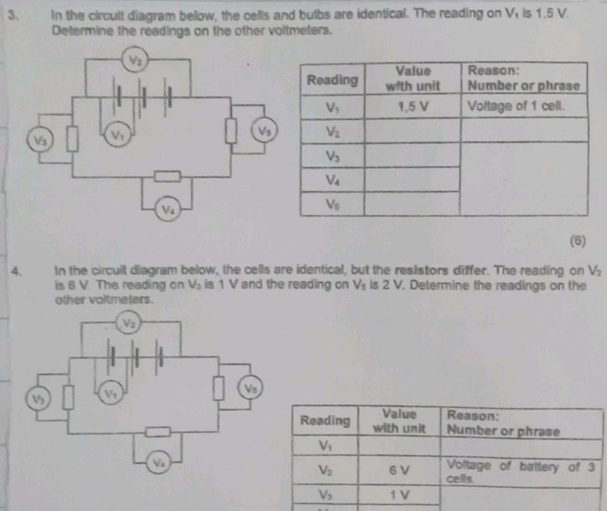 3. In the circuit diagram below, the cells | StudyX