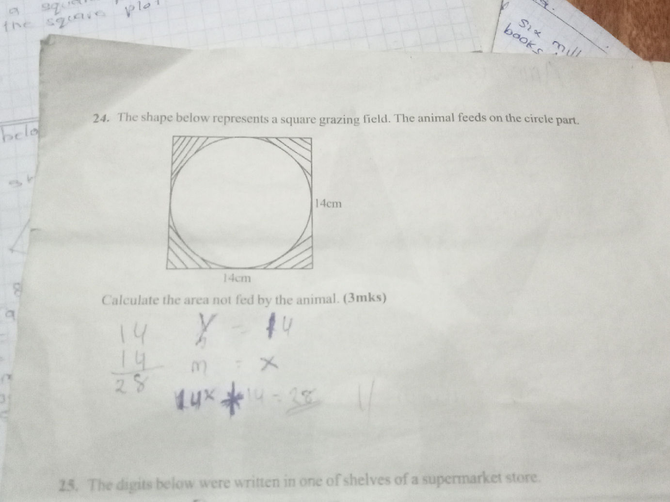 The shape below represents a square grazing | StudyX