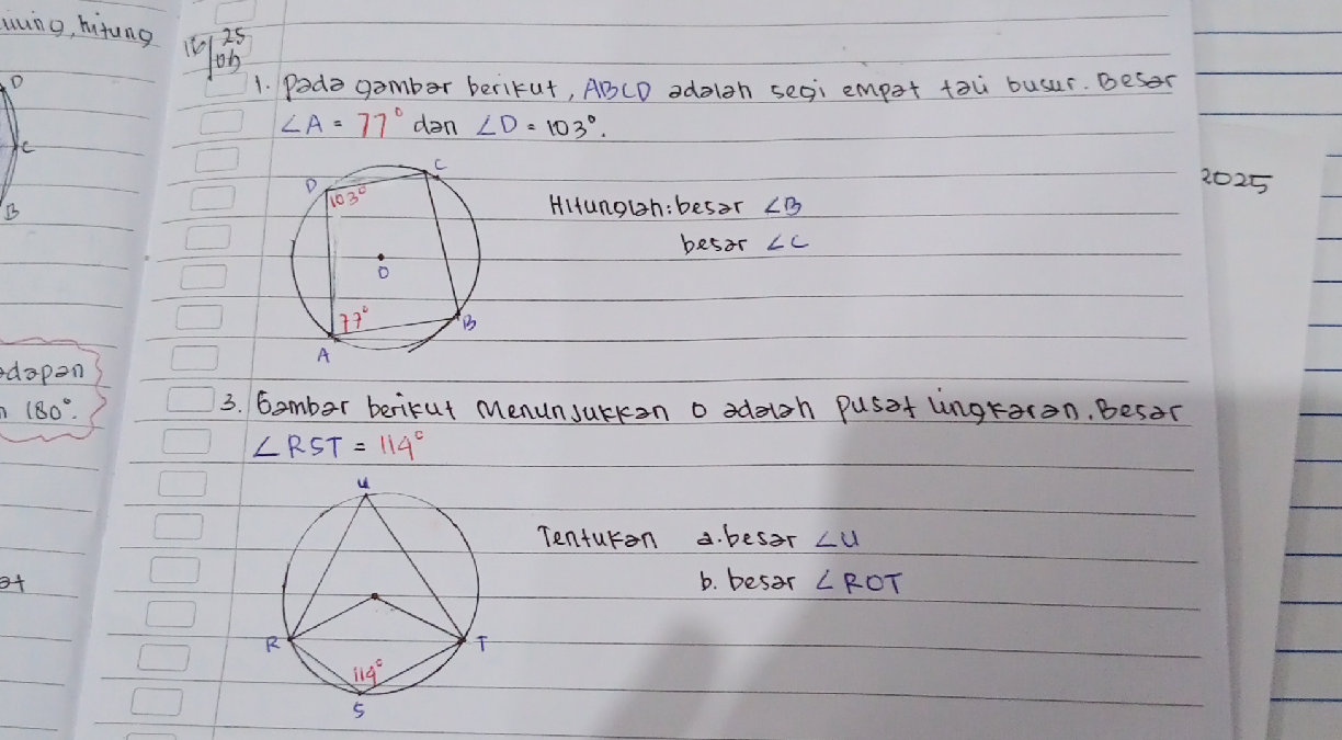 1. Pada gambar berikut, ABCD adalah segi | StudyX