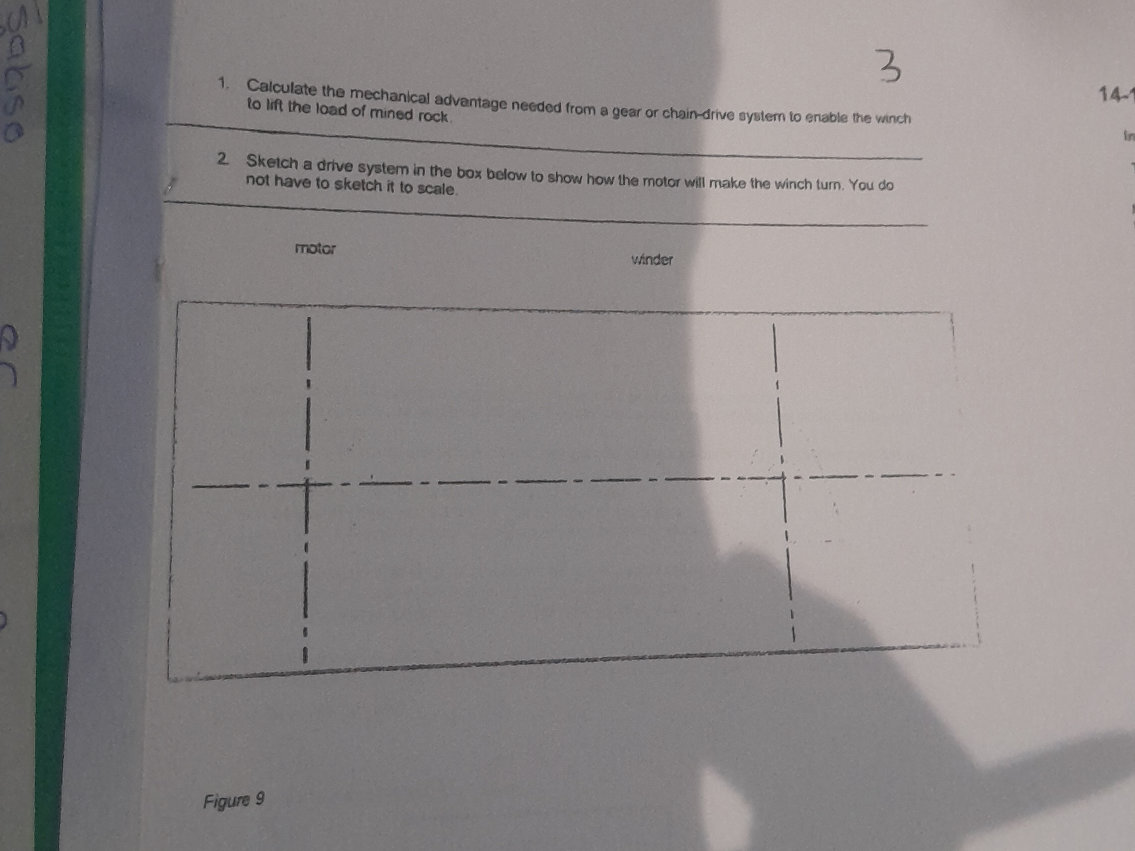 1. Calculate the mechanical advantage needed | StudyX