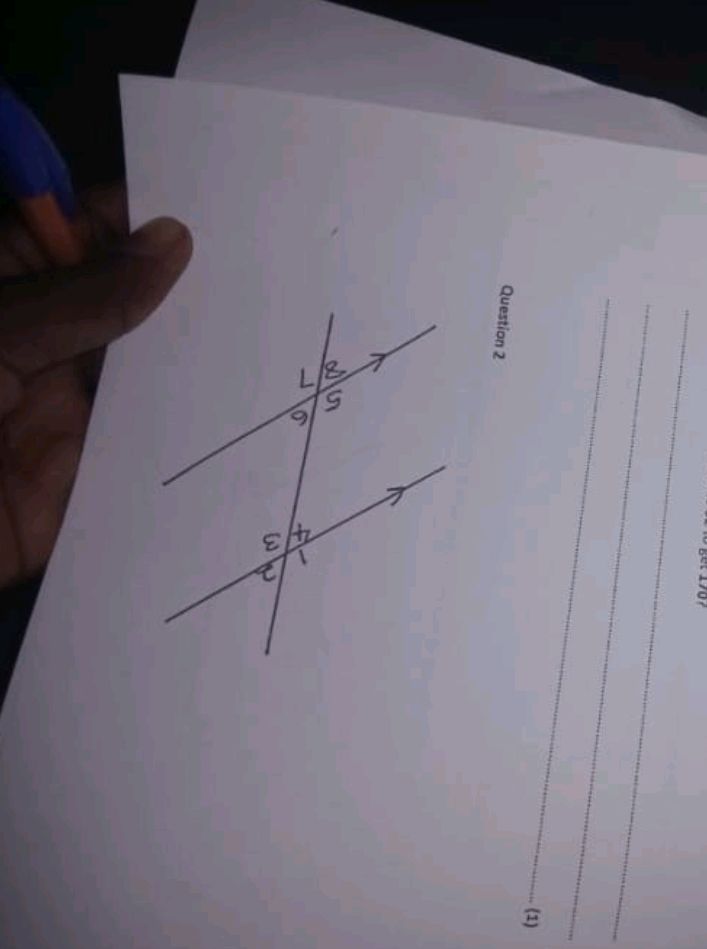 Question 2 [Diagram of two parallel lines | StudyX