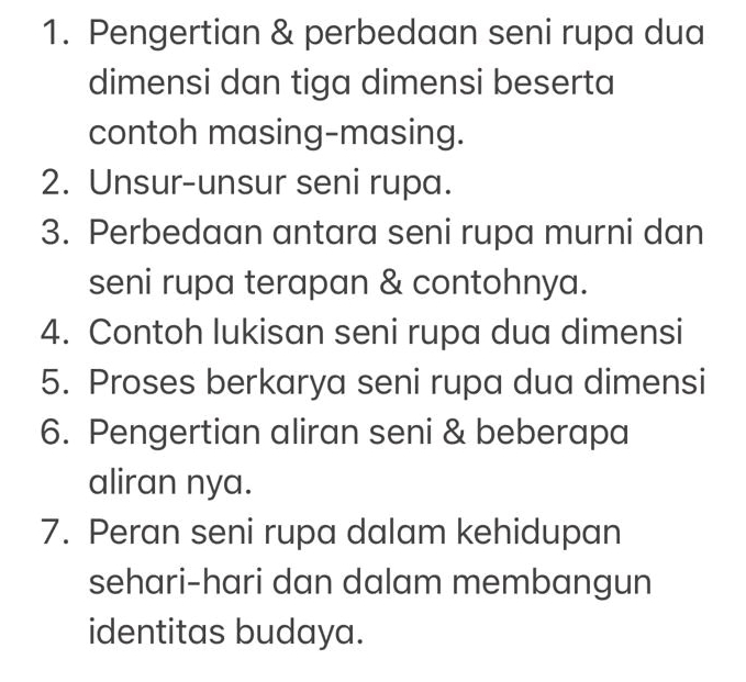Unsur-unsur dalam Seni Rupa | StudyX