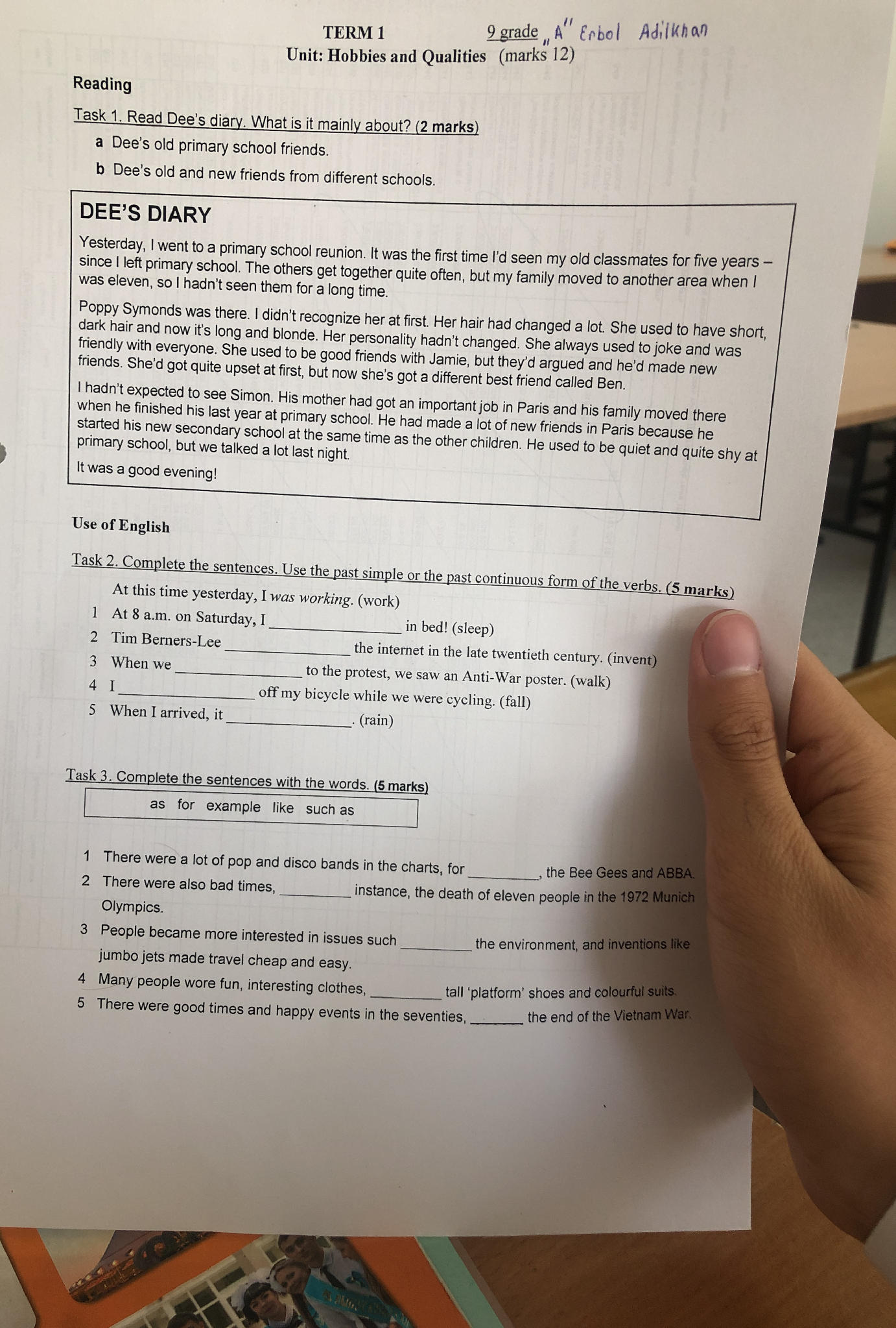 Task 2. Complete the sentences. Use the past | StudyX