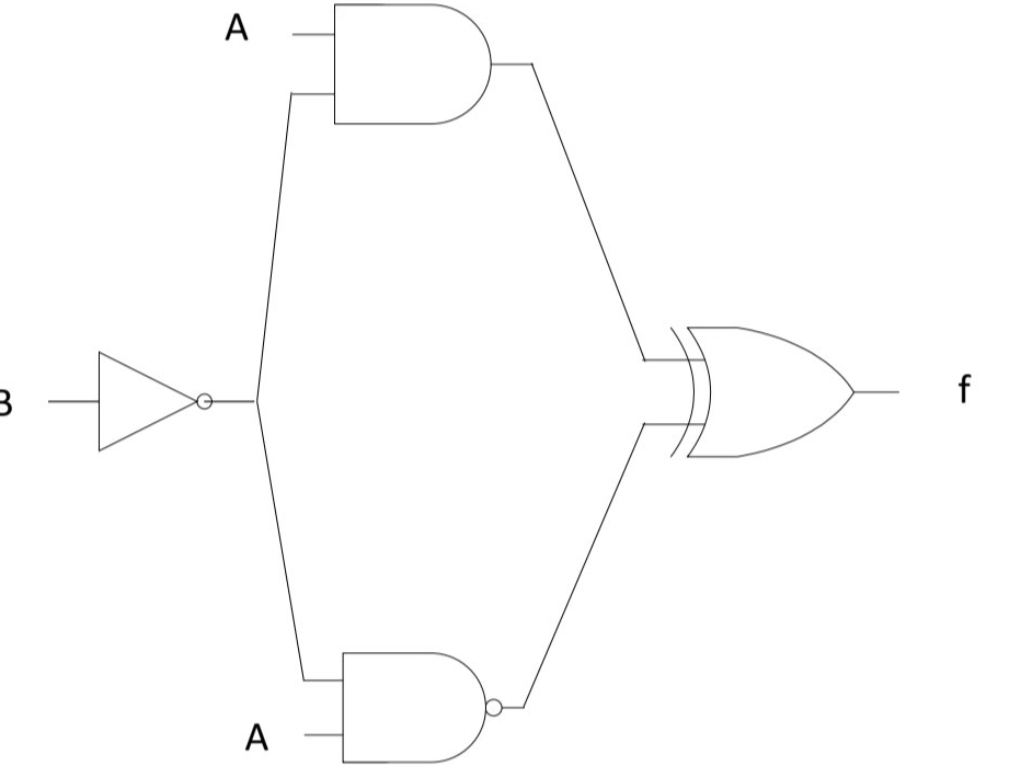 The image shows a digital logic circuit with | StudyX
