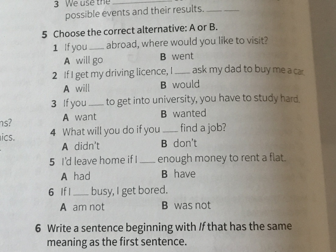 Choose the correct alternative: A or B. 1 | StudyX