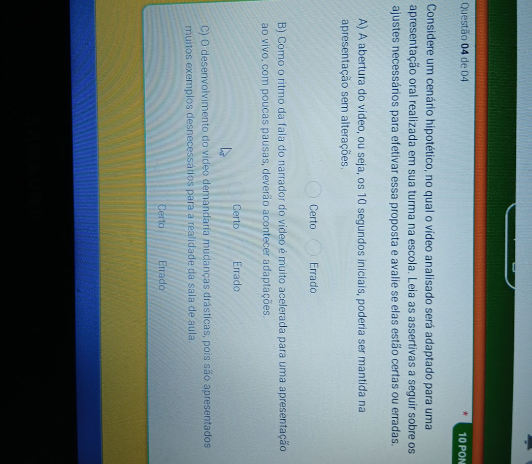 Considere um cenário hipotético, no qual o | StudyX