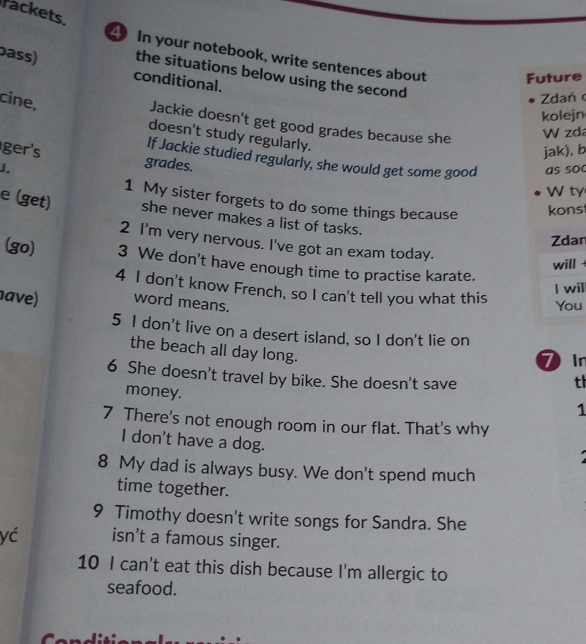 In your notebook, write sentences about the | StudyX