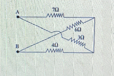 The image shows a resistor network with the | StudyX