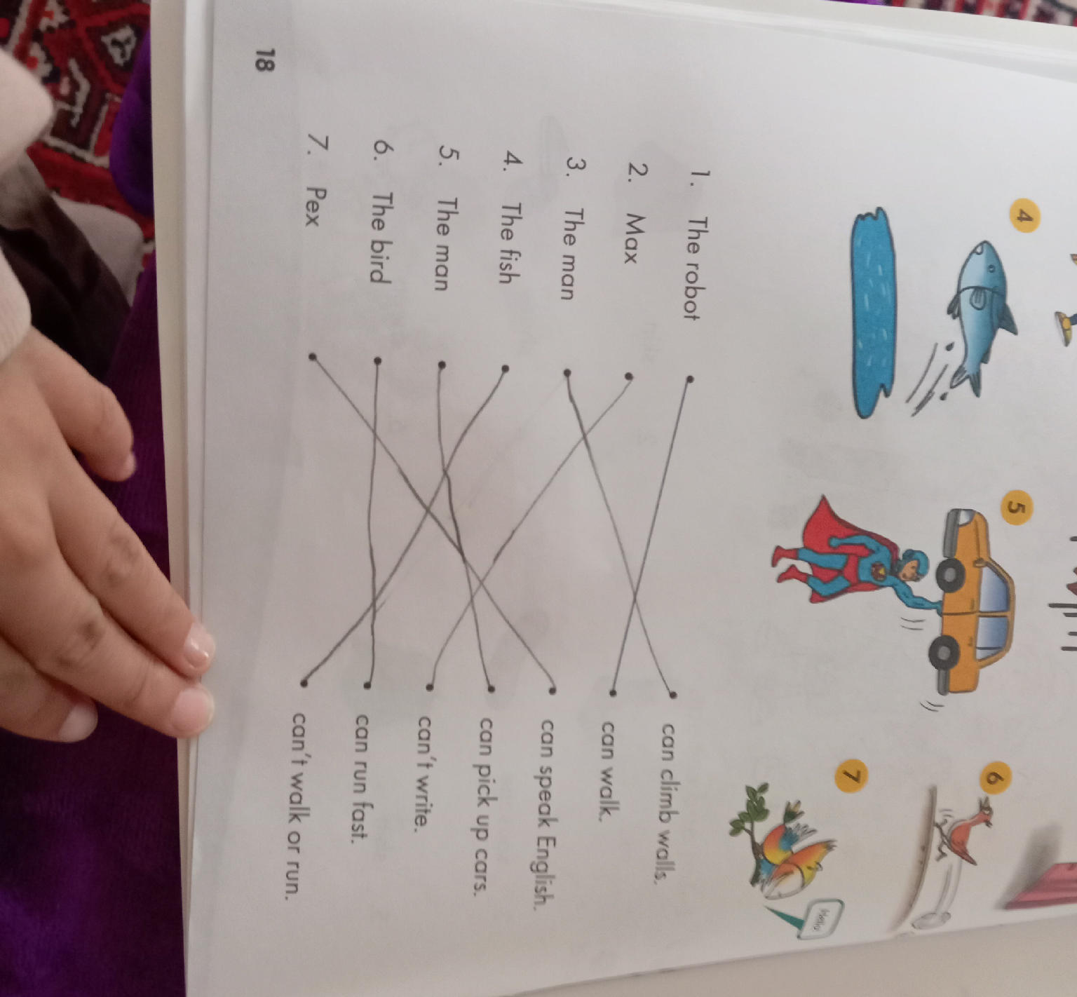 1. The robot 2. Max 3. The man 4. The fish | StudyX