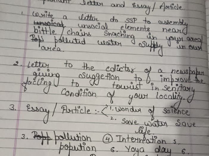 Write a letter to SSP to assembly unsocial | StudyX