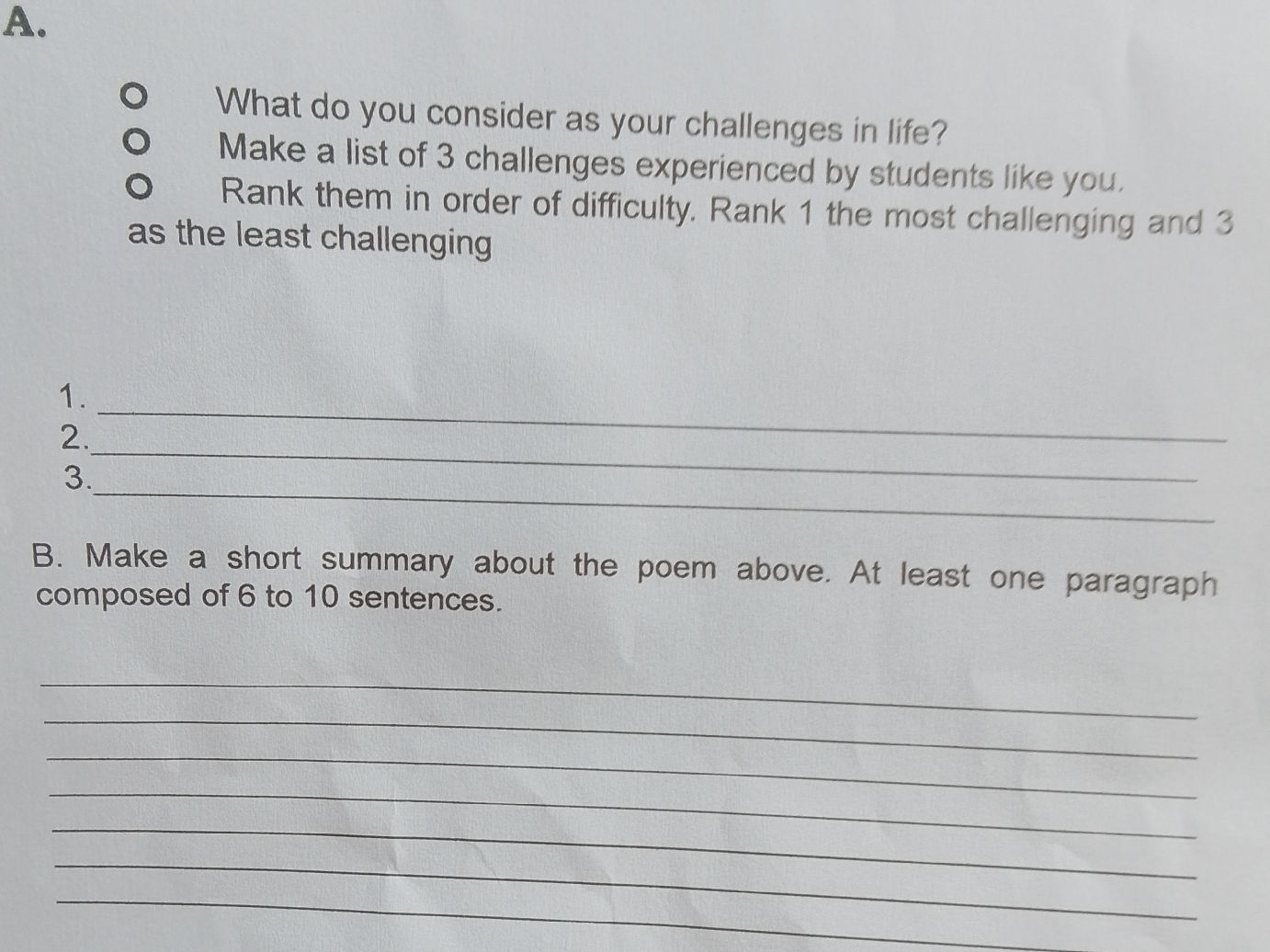 A. What do you consider as your challenges | StudyX