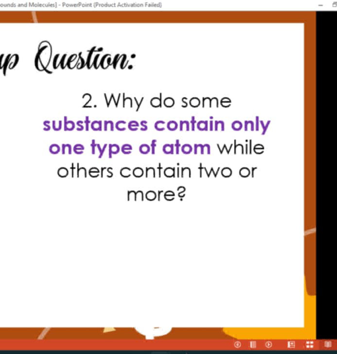 Why do some substances contain only one type | StudyX
