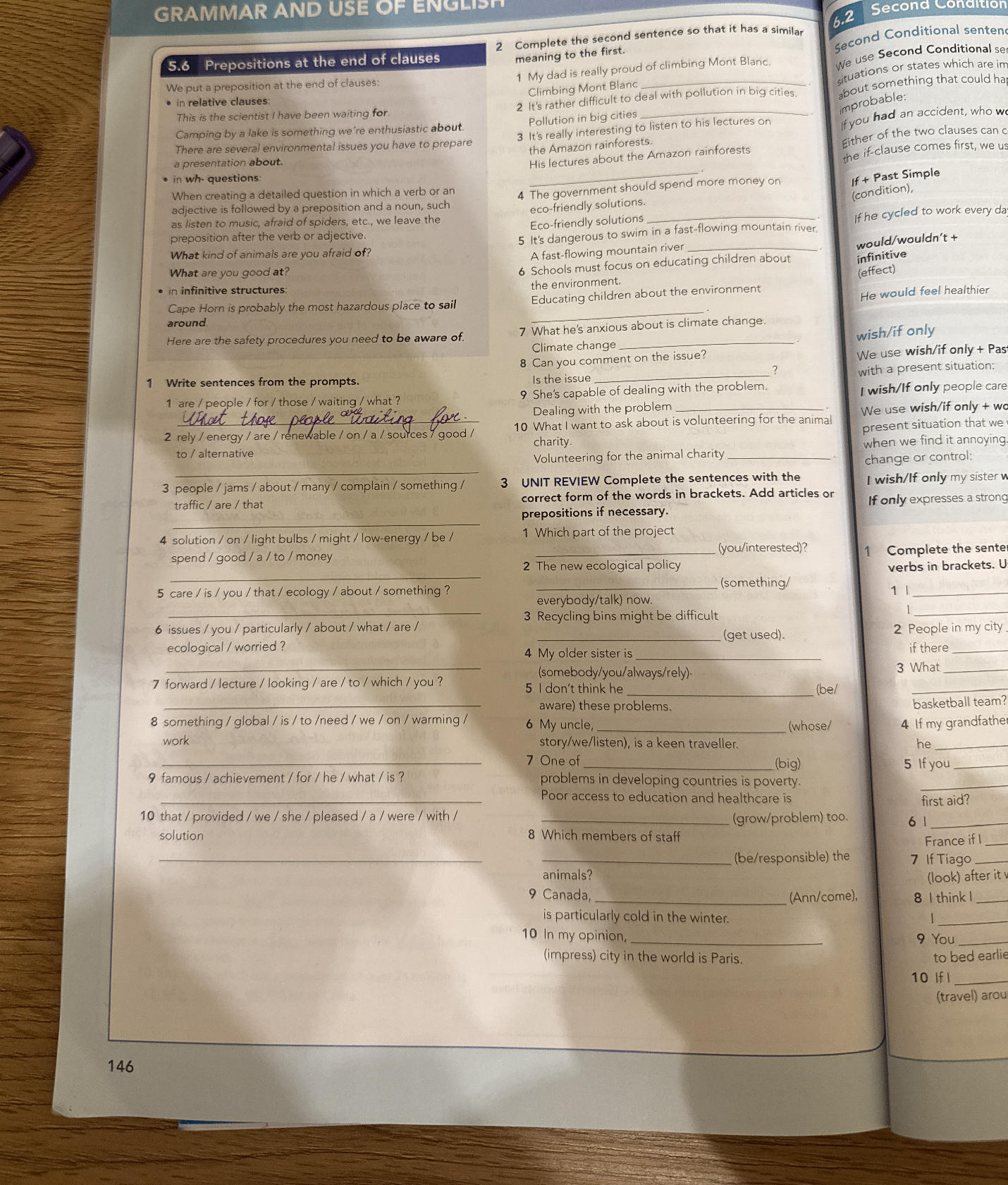 Write sentences from the prompts. 1 | StudyX