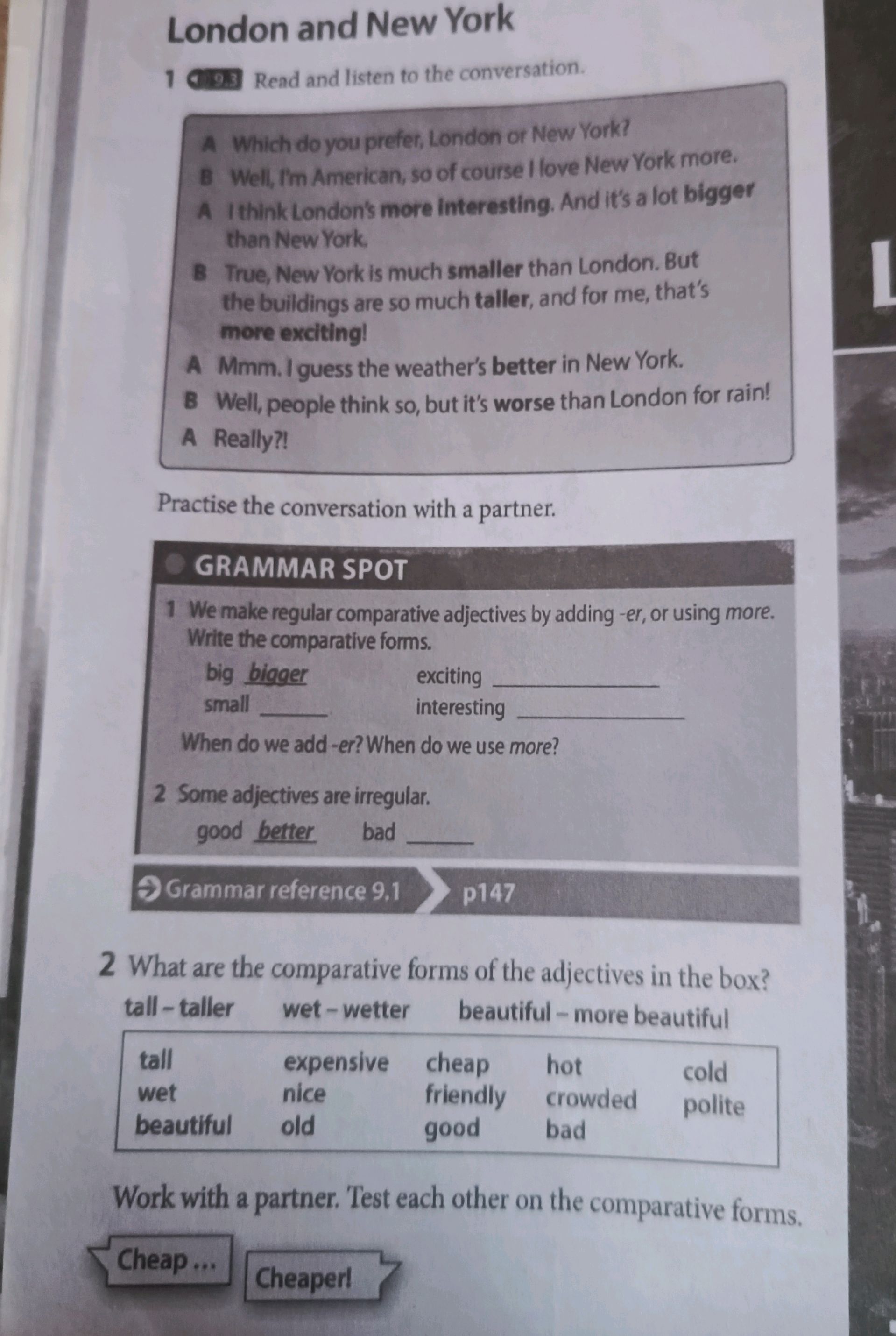 1 We make regular comparative adjectives by | StudyX