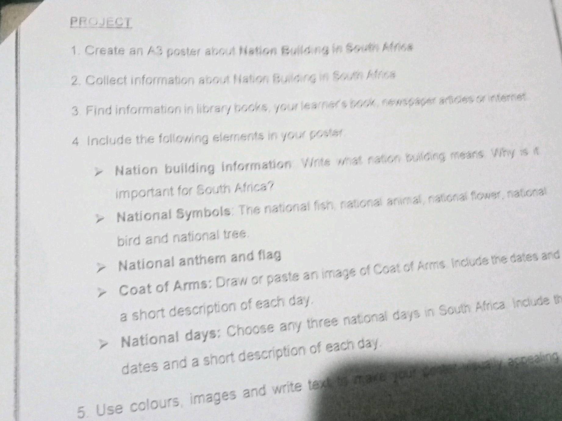 1. Create an A3 poster about Nation Building | StudyX