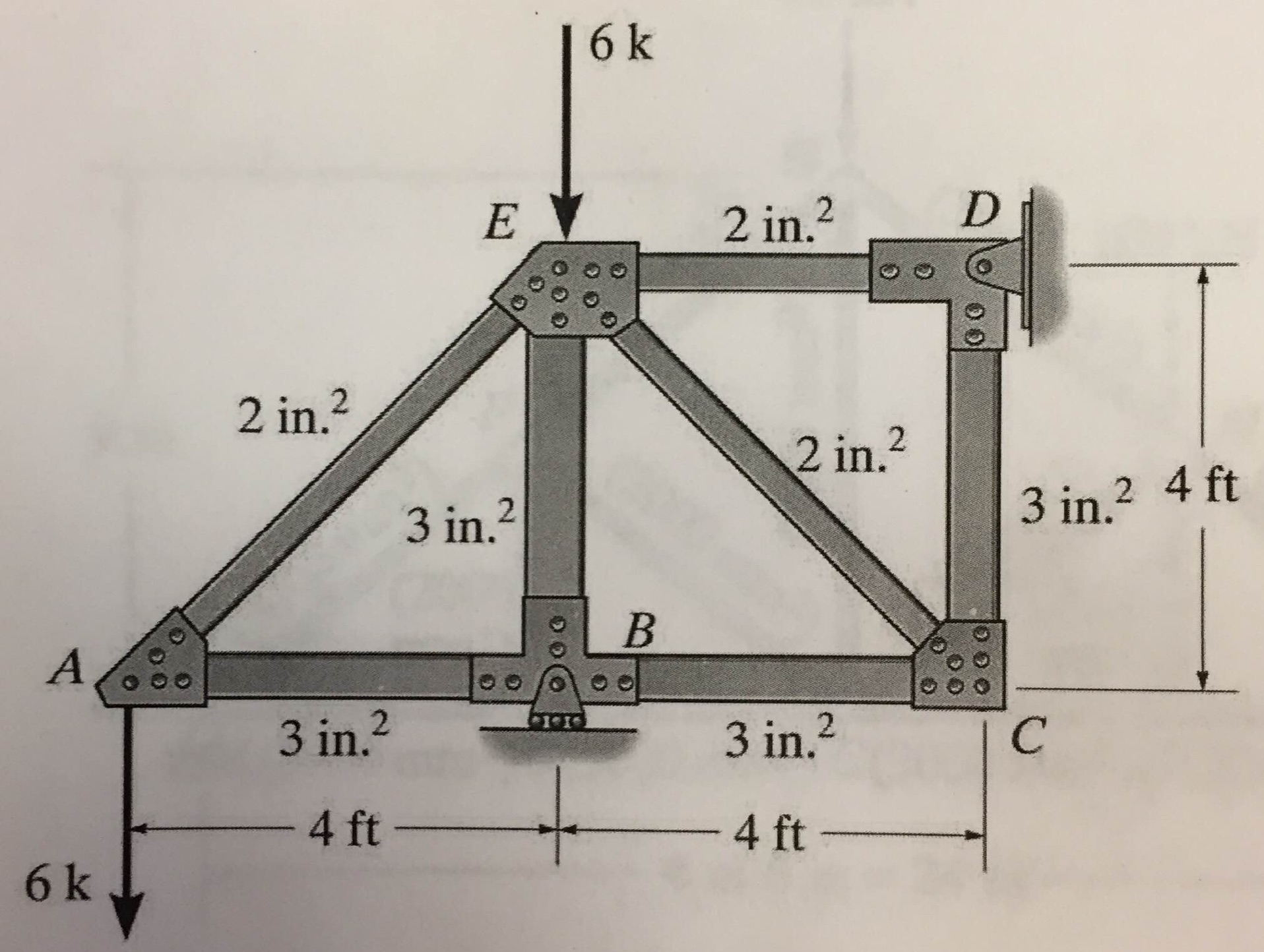 The image shows a truss structure with | StudyX