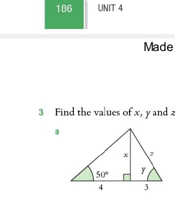 3 Find the values of x, y and z [Diagram of | StudyX