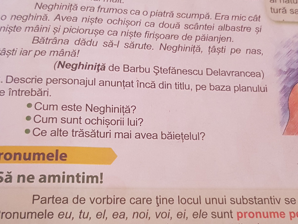 Descrie personajul anunţat încă din titlu, | StudyX