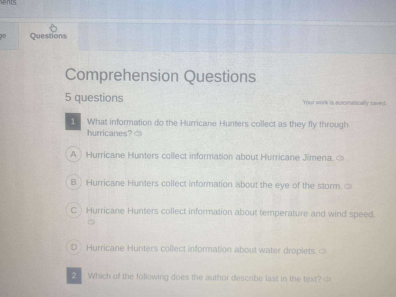 What information do the Hurricane Hunters | StudyX