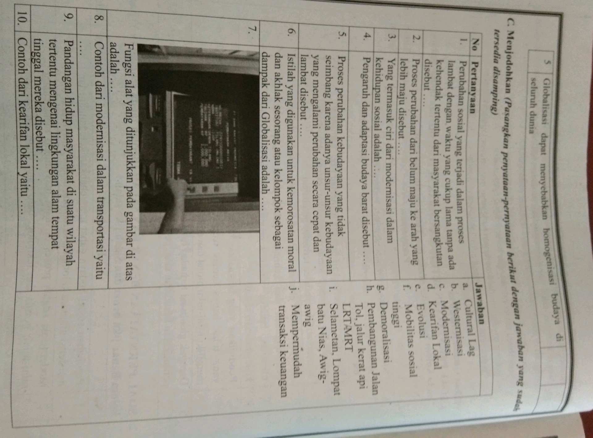 8. Contoh dari modernisasi dalam | StudyX