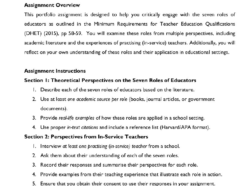 Assignment Overview This portfolio | StudyX