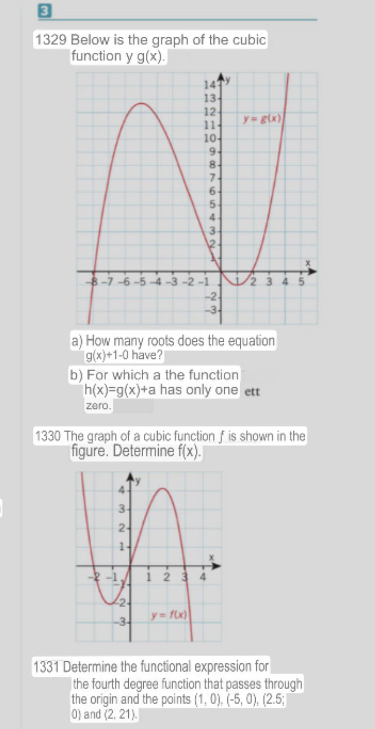 1329 Below is the graph of the cubic | StudyX