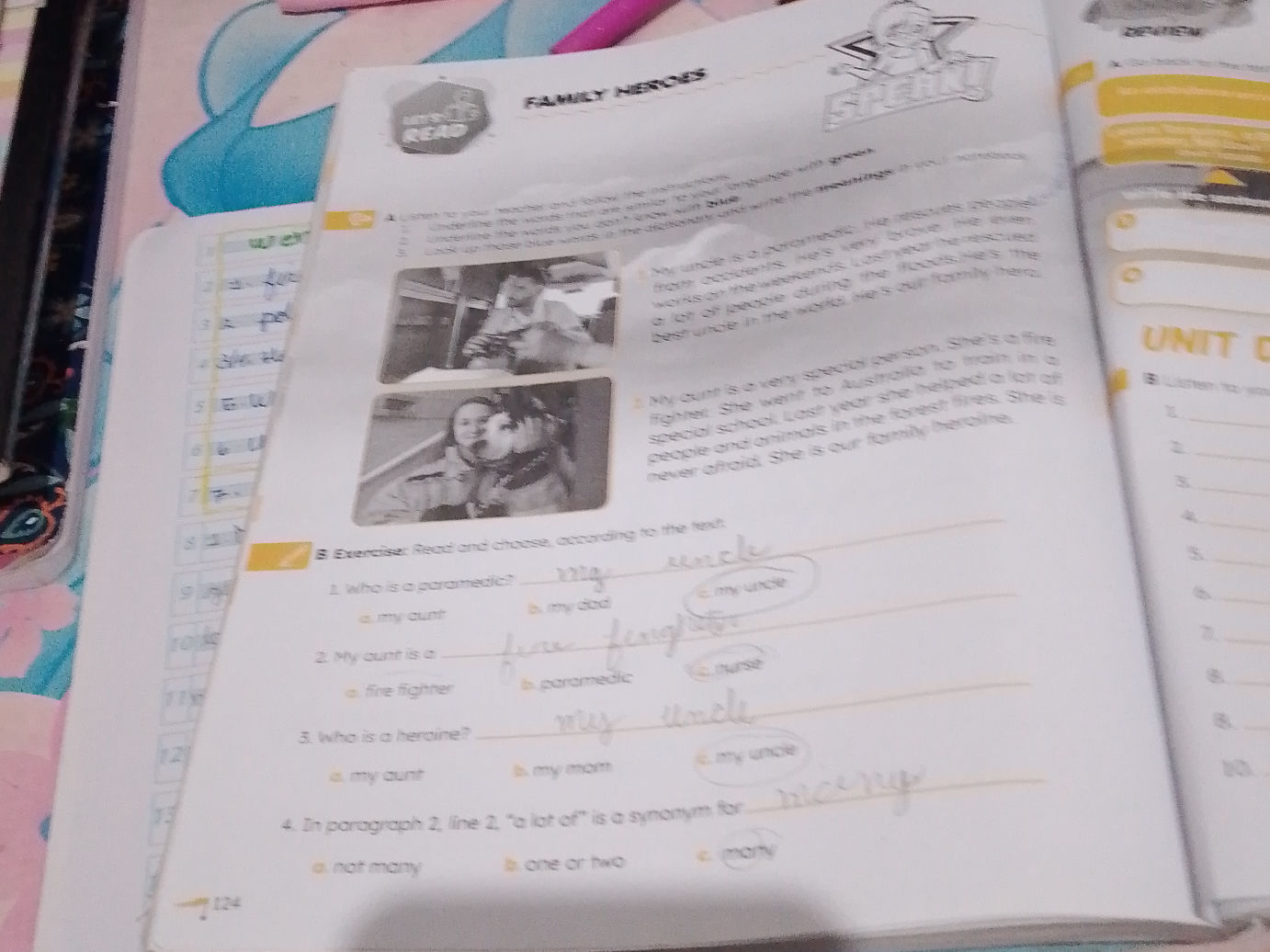 My uncle is a paramedic. He rescues people | StudyX