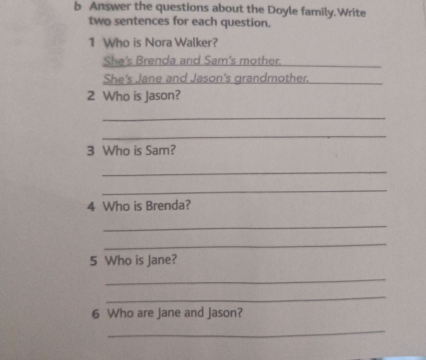 1 Who is Nora Walker? She's Brenda and Sam's | StudyX