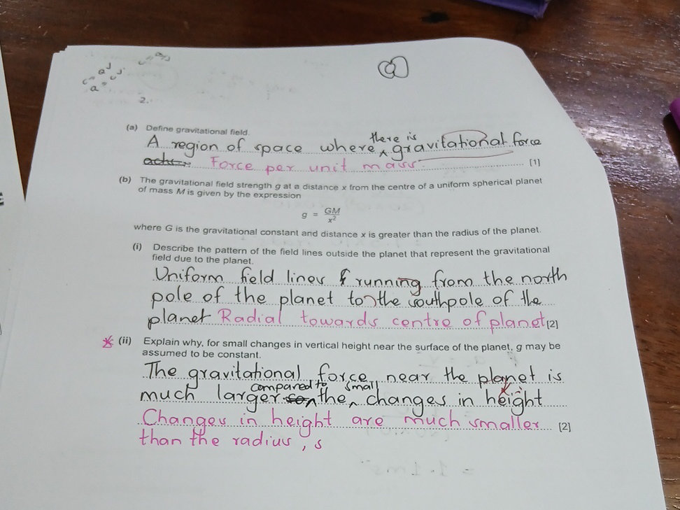 (a) Define gravitational field. A region | StudyX