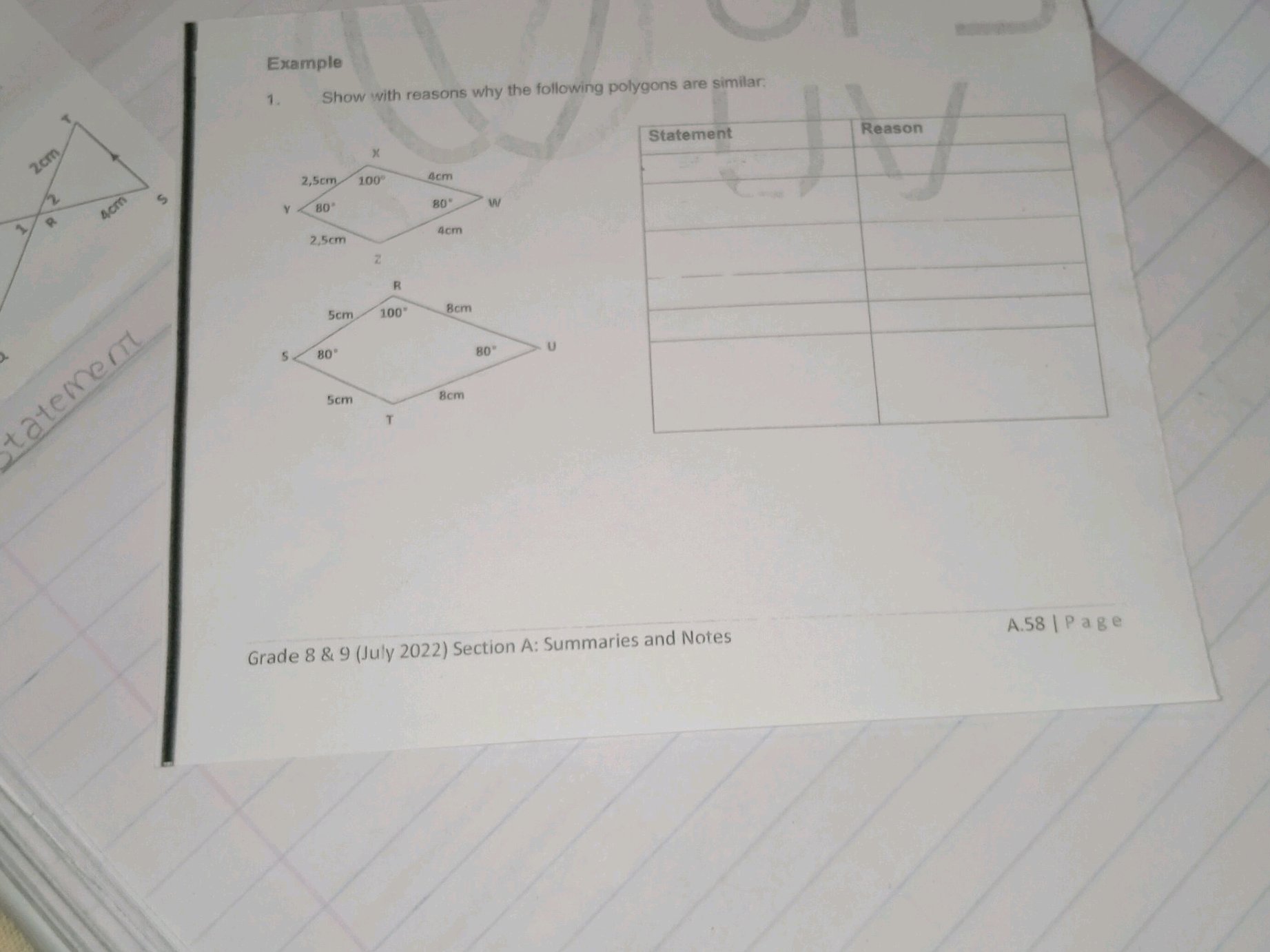 Show with reasons why the following polygons | StudyX