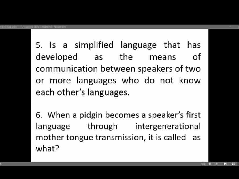 5. Is a simplified language that has | StudyX