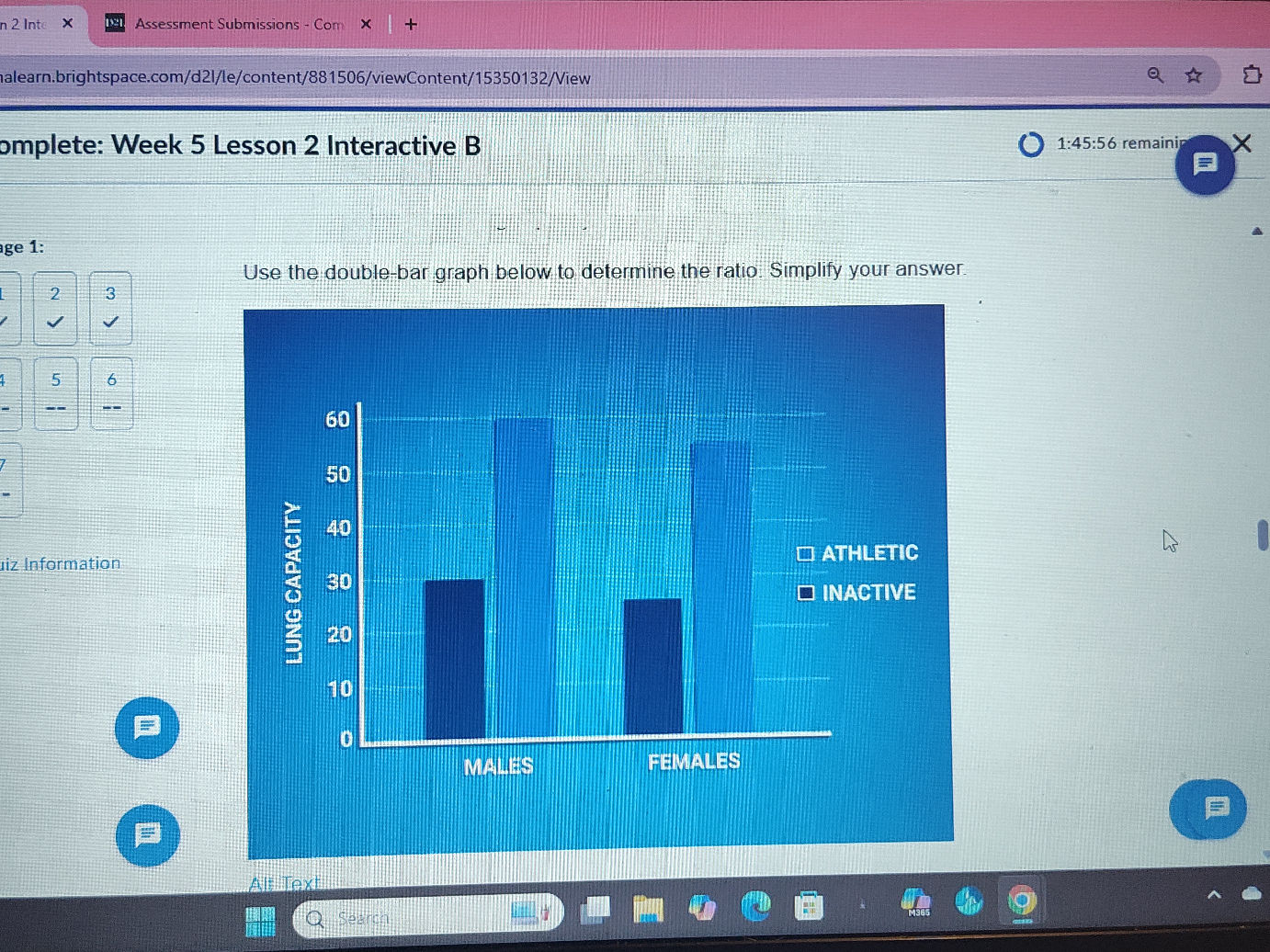 Use the double-bar graph below to determine | StudyX