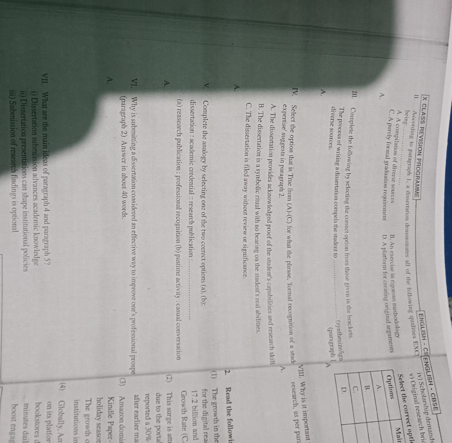 Complete the analogy by selecting one of the | StudyX