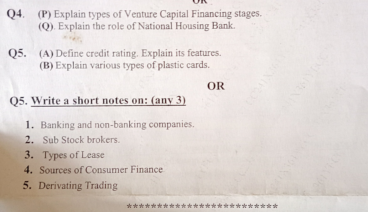 Q4. (P) Explain types of Venture Capital | StudyX