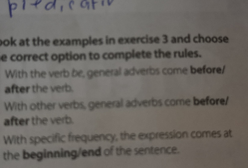 Look at the examples in exercise 3 and | StudyX