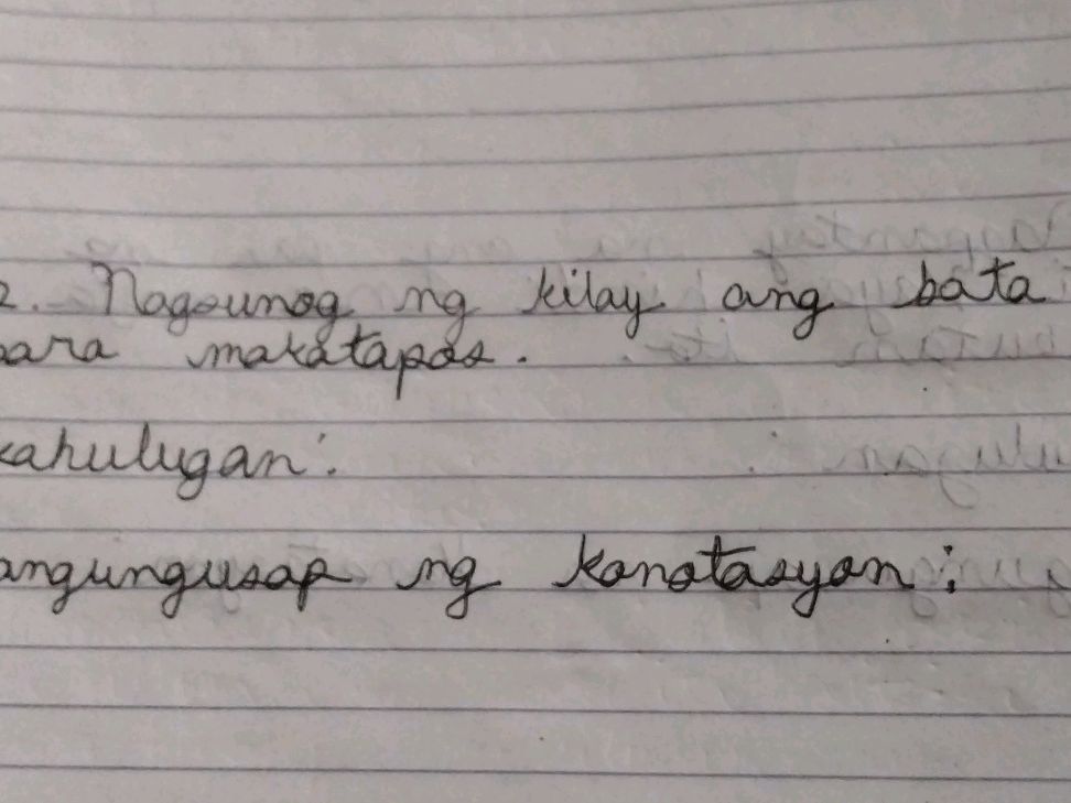 2. Nagsunog ng kilay ang bata para | StudyX