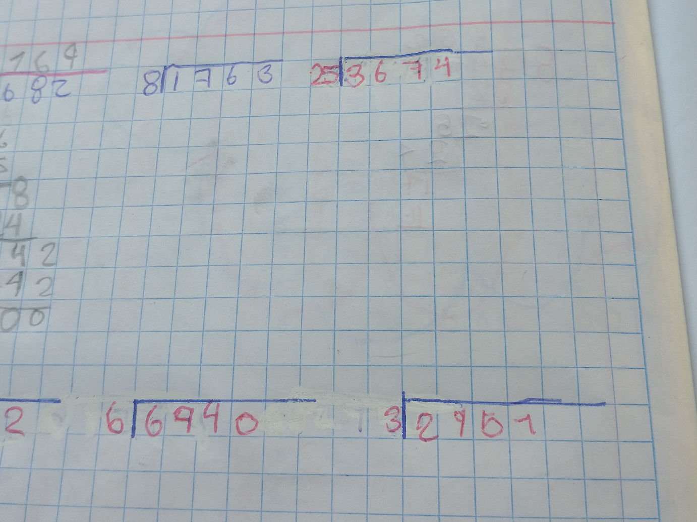 Solve the following long division problems: | StudyX