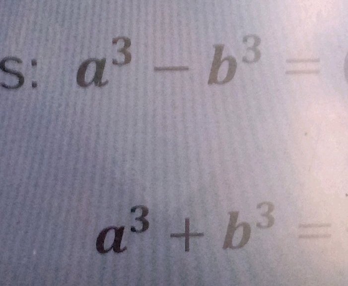 Factorization of a^3 - b^3 and a^3 + b^3 | StudyX