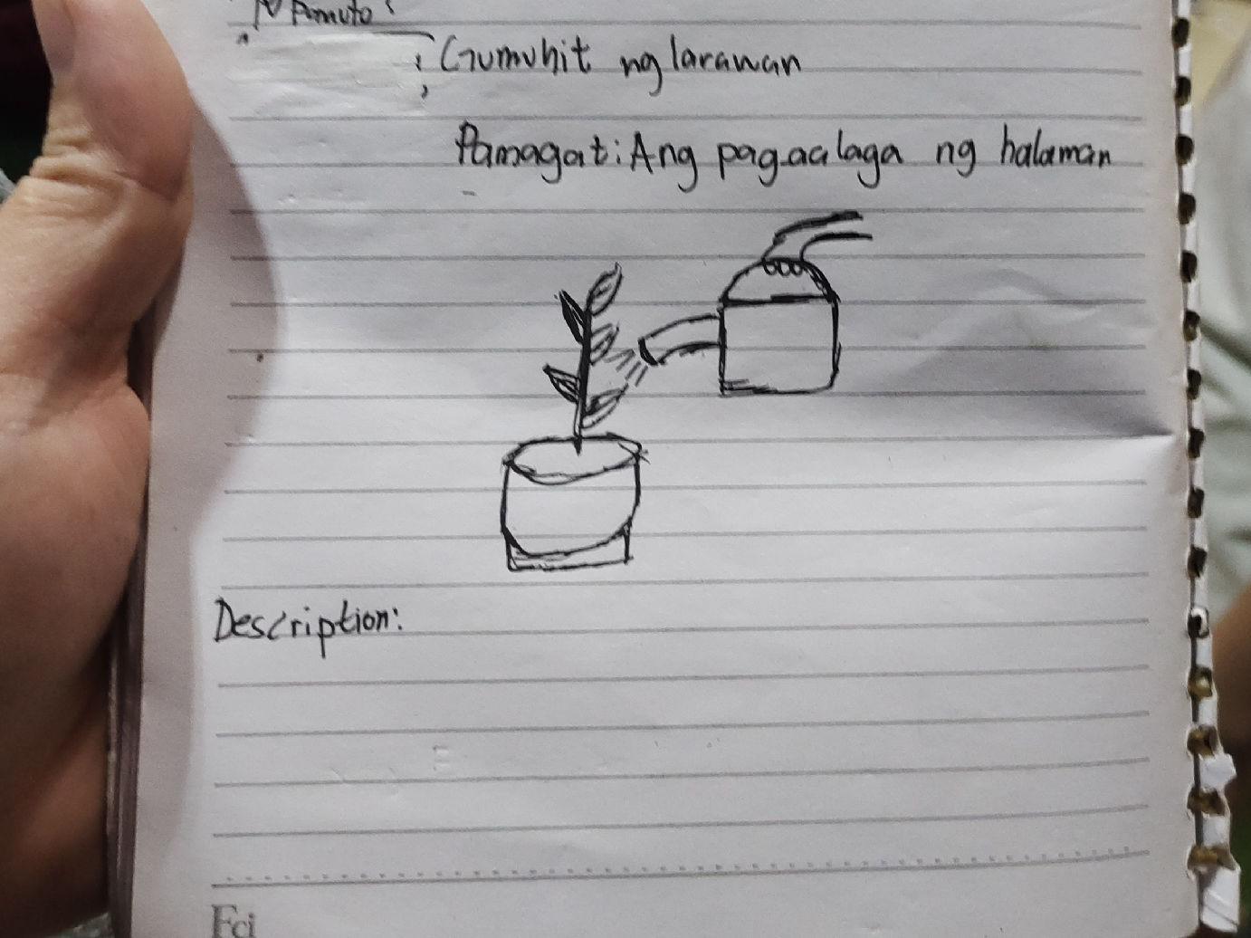 Gumuhit ng larawan Pamagat: Ang pagaalaga | StudyX