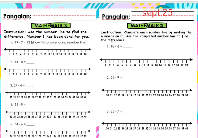 Instruction: Use the number line to find the | StudyX
