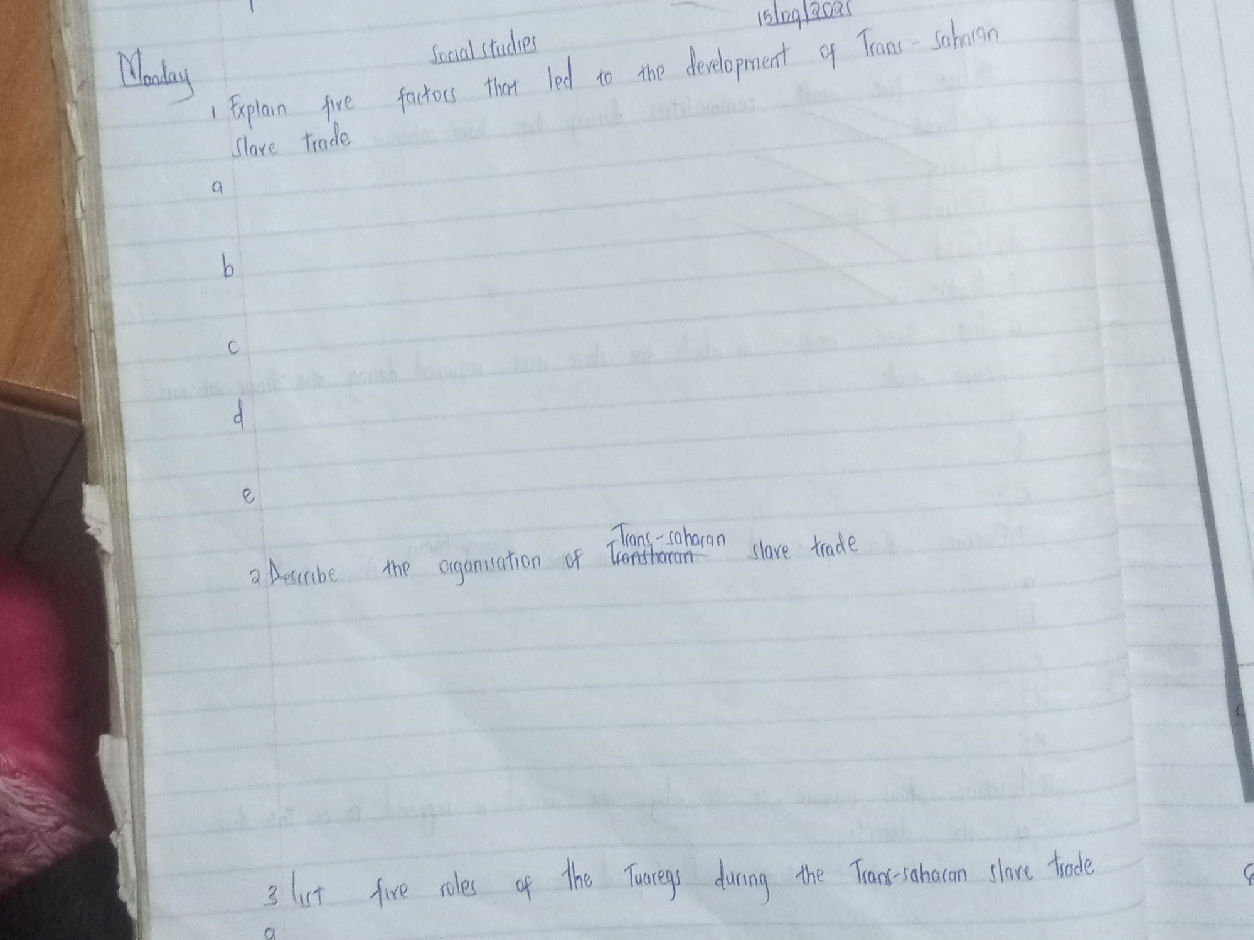 Explain five factors that led to the | StudyX