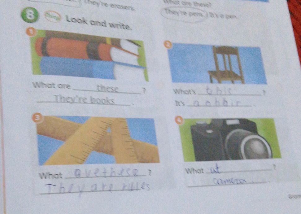 Look and write. What are _______ these? | StudyX