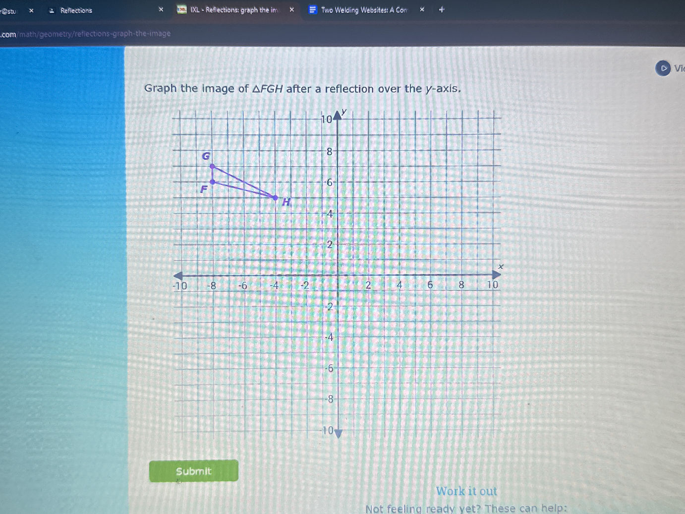 Graph the image of $ FGH$ after a | StudyX
