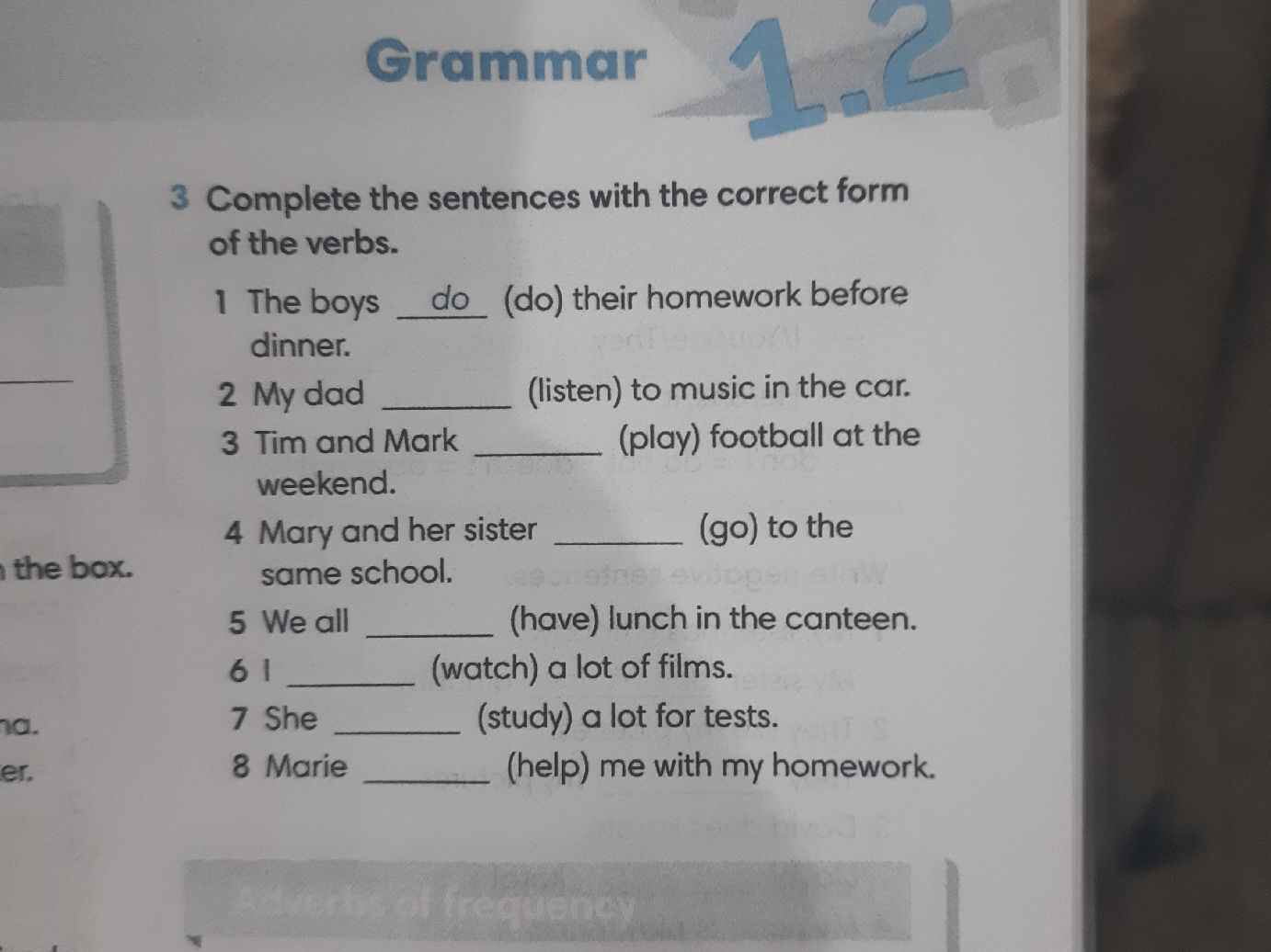 3 Complete the sentences with the correct | StudyX