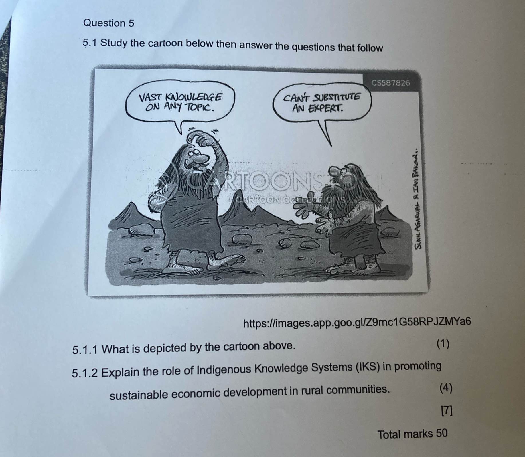 Study the cartoon below then answer the | StudyX