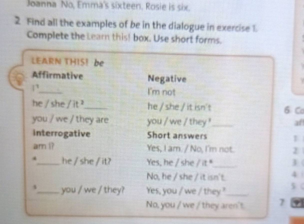 Find all the examples of be in the dialogue | StudyX