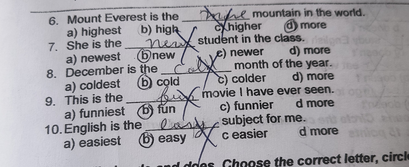 6. Mount Everest is the ______ mountain in | StudyX