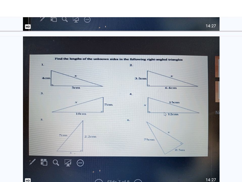 Find the lengths of the unknown sides in the | StudyX