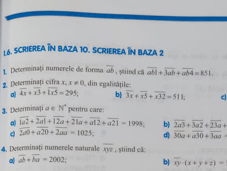 1. Determinați numerele de forma $ {ab}$, | StudyX